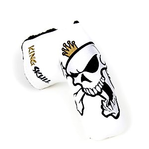 King Skull Putter Cover Magnetic Headcover for Scotty Cameron Taylormade Odyssey Blade