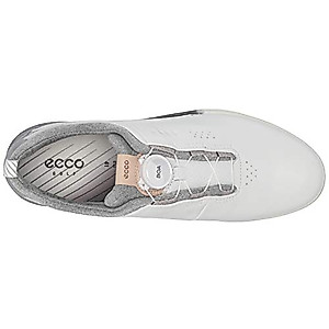 ECCO Women's S-Three BOA Gore-TEX Waterproof Hybrid Golf Shoe, White/Silver Grey, 7-7. 5