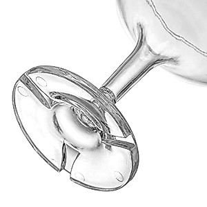 Peohud Set of 18 Coupe Cocktail Glasses, 5 Oz Unbreakable Acrylic Martini Glasses, Reusable Champagne Cups for Party, Home, Bar, Wedding, Picnic