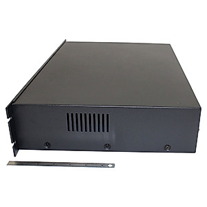 19" Rack Mount Case Enclosure 37-2U - 300mm Deep Steel Chassis - 19" Wide - Higher Strength Steel with Cooling Vents - 19 Inch Aluminum Faceplate