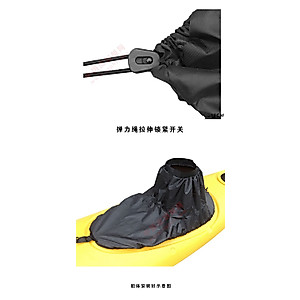 METER STAR Kayak Waterproof Skirt, Nylon Kayak Spray Skirts Kayak Skirt Cover Kayak Skirt,Universal Waterproof Cover Canoe Spray Skirt and Kayak Wave Apron Water Sports Accessories