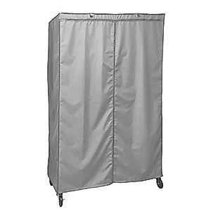 Formosa Covers | The Original Storage Shelving Unit Cover, Keep Garage, Closet, Medical Office, Kitchen, Yard Neat | Wire Steel Metal Shelf Accessories Fits Racks 48" W x 24 D x 72H (Cover Only Grey)