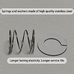 DaapYoow Quick Install OEM Spring and Washer For Kitchen Mixers,Protect and extend the life of the mixer.Requires no tools.Very easy to install.Stainless steel