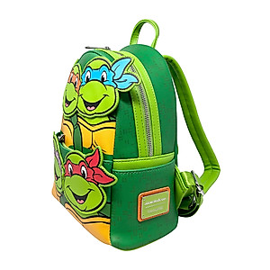 Loungefly TMNT Teenage Mutant Ninja Turtles Squad Womens Double Strap Shoulder Bag Purse