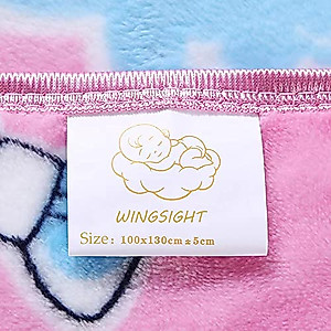 WINGSIGHT Dinosaur Throw Blanket Cartoon Painting Adults &amp; Baby Cozy Plush Fleece Coral Velvet Fuzzy Blanket for Bedroom Bed Couch Chair Living Room Air Conditioning Cool Blankets 39&quot;X55&quot; (Brown)