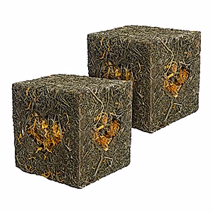 Rosewood Naturals I Love Hay Forage Cube Treat and Toy for Small Animals, Medium, 2 Pack