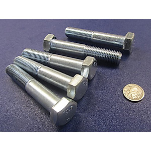 Class 10.9 Zinc Steel Hex Bolts PT M16 x 2 mm x 90 mm Long 5 pcs