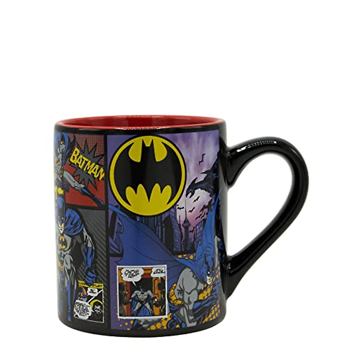 Silver Buffalo DC Comics Batman Comic Panel Ceramic Coffee Mug, 14 Ounces