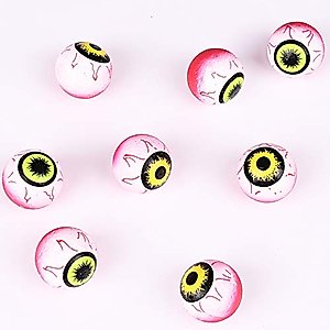 Halloween Party Decorations Supplies Indoor - Fake Eyes Eyeballs Horror Scary Outdoor Stuff 35mm (1.38") 8Pcs Simulation Props Favors