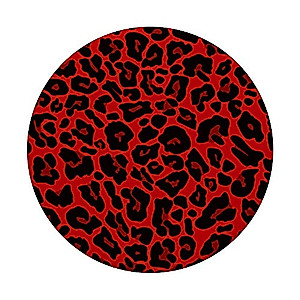 Dark Red Leopard Skin - Wild Animal Print Cheetah Pattern PopSockets PopGrip: Swappable Grip for Phones & Tablets