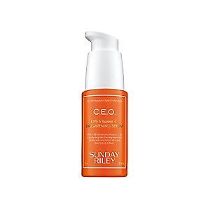 Sunday Riley C.E.O. 15% Vitamin C Brightening Serum, Orange, 1.0 Fl oz(pack of 1)