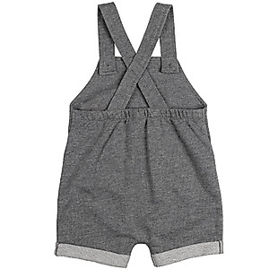 STAR WARS R2-D2 Yoda Chewbacca Newborn Baby Boys Short Overalls Graphic T-Shirt and Hat 3 Piece Outfit Set Grey 3-6 Months