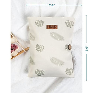 HAMUR Baby Bag Organizer, Portable Stroller Mini Diaper Bag Pouches Travel Gear, Foldable Newborn Baby Essentials must haves items Bag for Boys & Girls (Leaves)