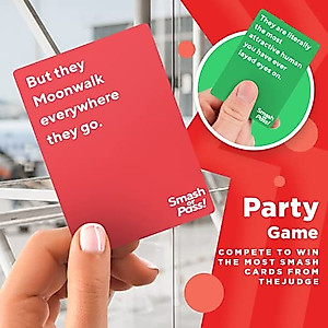 Bold. Smash or Pass: The Hilarious Game Night Adult Card Game - 3-20 Players - Fun Card Games and Party Card Game for Adults - Perfect for Girls Night, Bachelorette Party, or Strangers