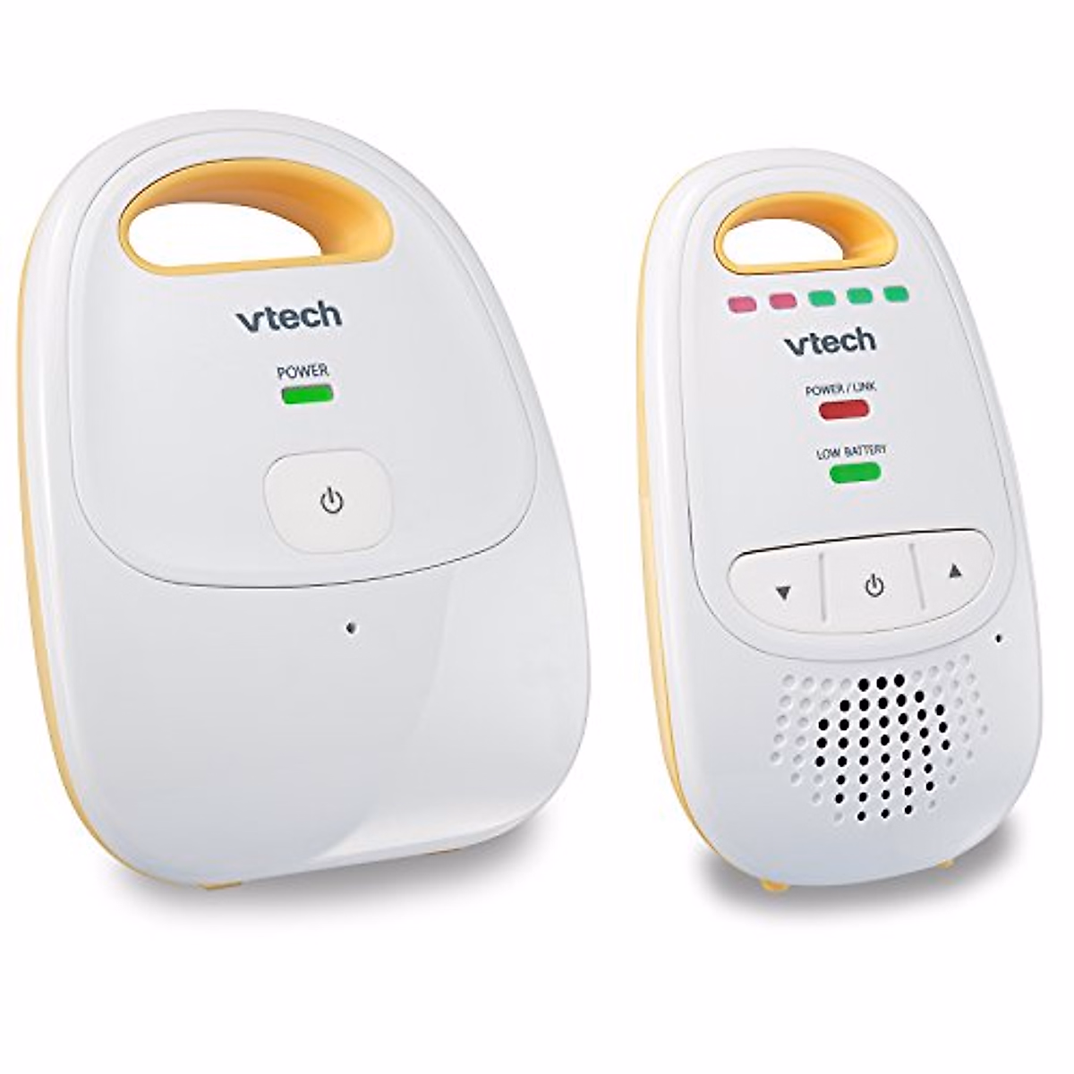 VTech DM111 Upgraded Audio Baby Monitor. 1 Parent Unit with Rechargeable Battery, Best-in-Class Long Range, Digital Wireless Transmission, Crystal-Clear Sound, Plug & Play, Sound Indicator & Alerts