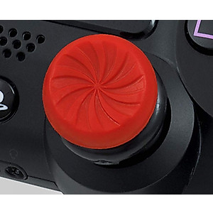 KontrolFreek FPS Freek Inferno for Playstation 4 (PS4) and Playstation 4 (PS5) Controller | Performance Thumbsticks | 2 High-Rise Concave | Red