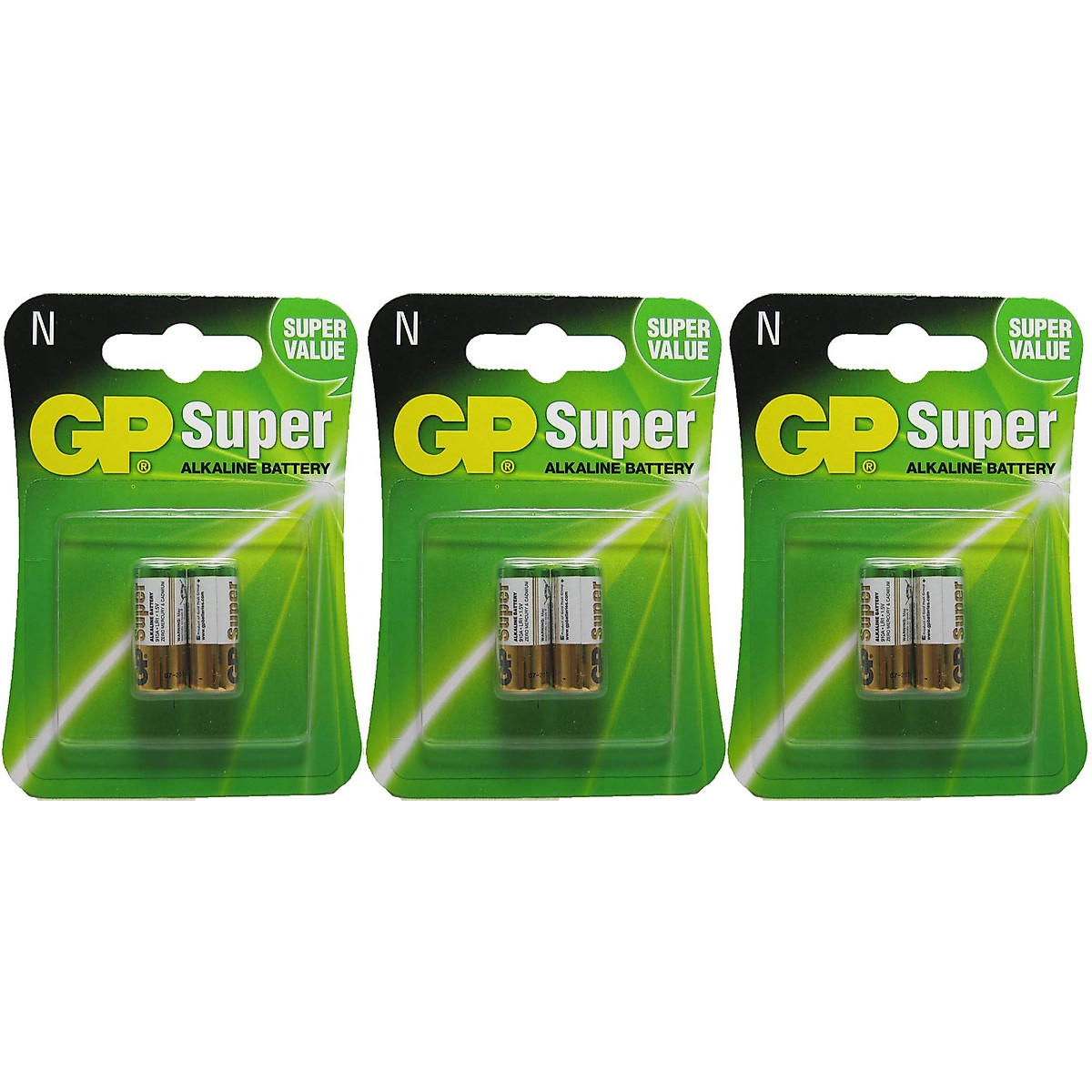 GP Alkaline Battery GP 910A, LR1 - N 1.5V, 3PACK X 2PCS
