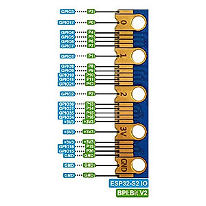 Banana Pi BPI:bit V2 Lite Webduino and arduino Board with EPS32-S2 for STEAM Education Similar microbit (with Acrylic case)