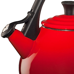 Le Creuset Enamel On Steel Oolong Tea Kettle, 1.6 qt., Cerise