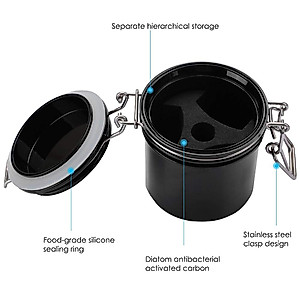 Eyelash Glue Storage , Reusable Activated Sealed Storage Jar Container Cylinder for Prevent Dryness Ideal for False Eyelash Extension, Makeup, Handcraf