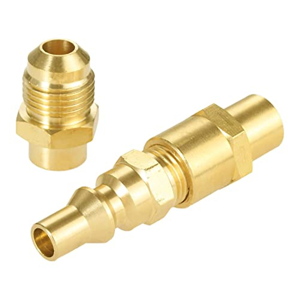 ANPTGHT 1/8'' FNPT x 1/4'' Male Weber Conversion Kit Quick Disconnect Adapter Propane Connect Plug Fitting for Weber Q100,1000,200,2000,1200,2200 Portable Gas Grill Camper