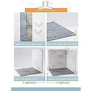 2 PCS Boards Photo Backdrop for Flat Lay, Food Photography Background 24x24 Inch, BEIYANG