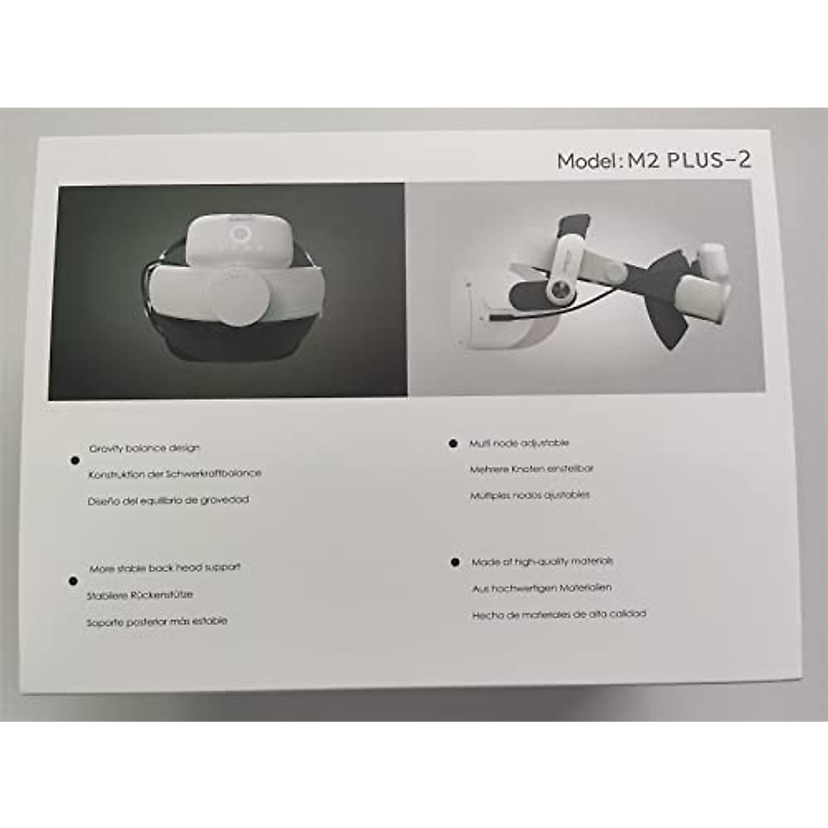 BOBOVR M2 Plus Head Strap Twin Battery Combo Accessories,Compatible with Quest 2,Dual Battery Pack + Magnetic Charging Dock