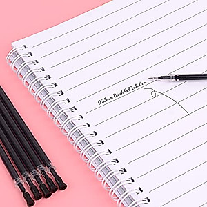 M&G Gel Ink Refill, Extra Fine Needle Tip 0.5mm Black Ink Refills for Liquid Gel Pens, Universal Size Refill- Pack of 20 with Pen Bag (AGR640C3)