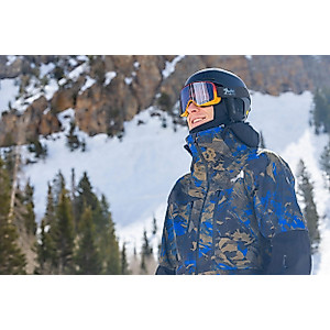 Giro Method Ski Goggles - Snowboard Goggles for Men & Women - Black Mono Strap with Vivid Jet/Vivid Infrared Lenses