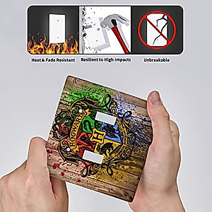 Harry Magic Light Switch Plate Cover Decorative Panel Double Toggle Receptacle Switch Plates and Electrical Outlet Covers Wall Plate for Boys Girls Kid Bedroom, Bathroom Kitchen Home Decor