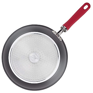 Rachael Ray Create Delicious Deep Hard Anodized Nonstick Frying Pan Set / Skillet Set - 9.5 Inch and 11.75 Inch, Gray