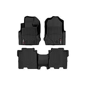 WeatherTech Custom Fit FloorLiner Floor Mats for Ford Bronco (4-Door) - 1st & 2nd Row, Black