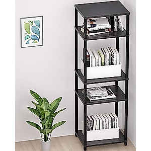 MINOSYS End Table Nightstand Bedside Table, Night Stand Accent Table for Couch, Living Room, Bedroom, Black, Easy Assembly.