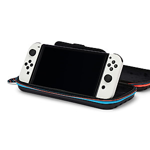 PowerA Slim Travel Pro Case for Nintendo Switch - OLED Model, Nintendo Switch and Nintendo Switch Lite - Red/Blue, Hard Shell, Protective Case, Gaming Case, Console Case