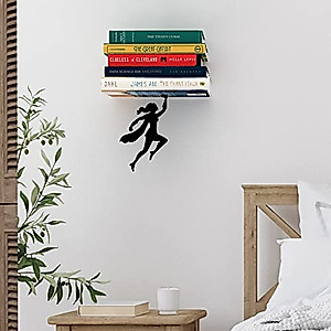 Artori Design Floating Bookshelf for Kids Invisible Shelf - Metal Book Shelf for Wall Decore Book Lovers - Bookshelf Floating Book Shelves for Wall - Superhero Home Decore Bookshelves (Wondershelf)