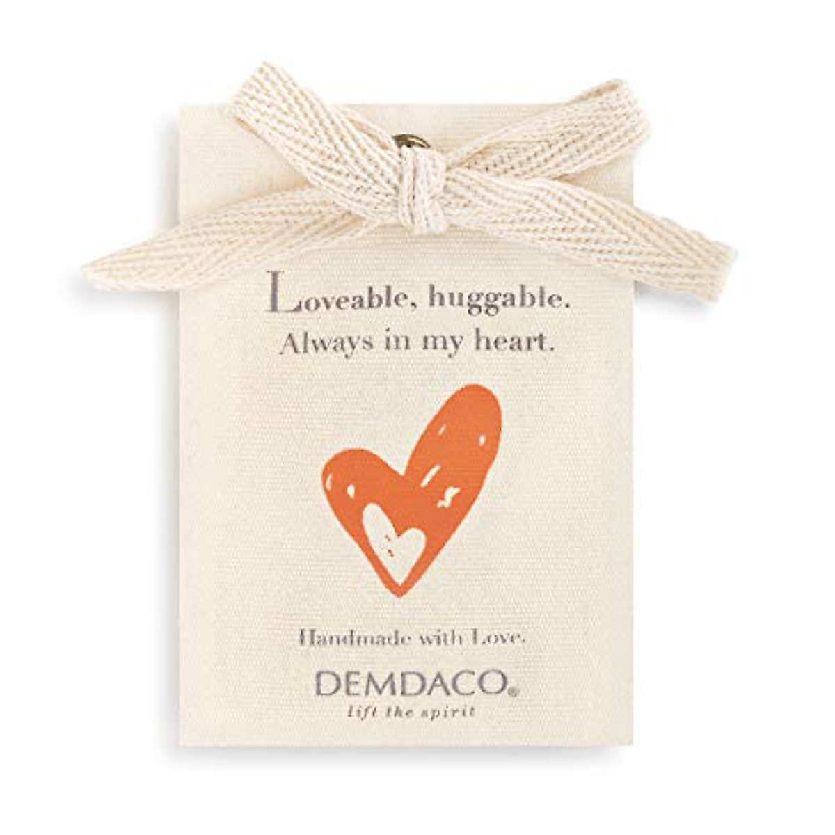 DEMDACO Loveable Huggable Mini Giving Bear Children's Plush Stuffed Animal Toy