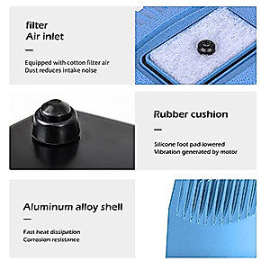 CANVUNTHY Linear Air Pump AP40 for Pond Aeration, Septic Air Pump, Hydroponic Air Pump, Pond Air Pump, 635GPH for Pond, Waste Treatment, Aquarium, Fish Farm, Seafood Restaurant (AP80-1350GPH)