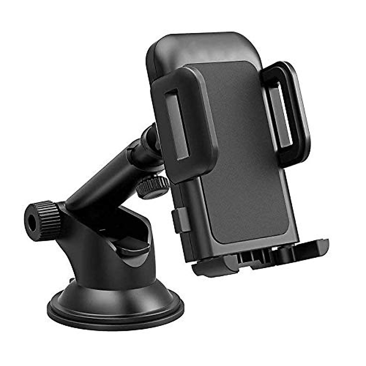 Pokanic Car Cell Phone Mount Stand Holder Cradle Dashboard Windshield Washable Sticky Gel Pad 360 Rotation Three-Side Grips Universal (Dashboard Mount)