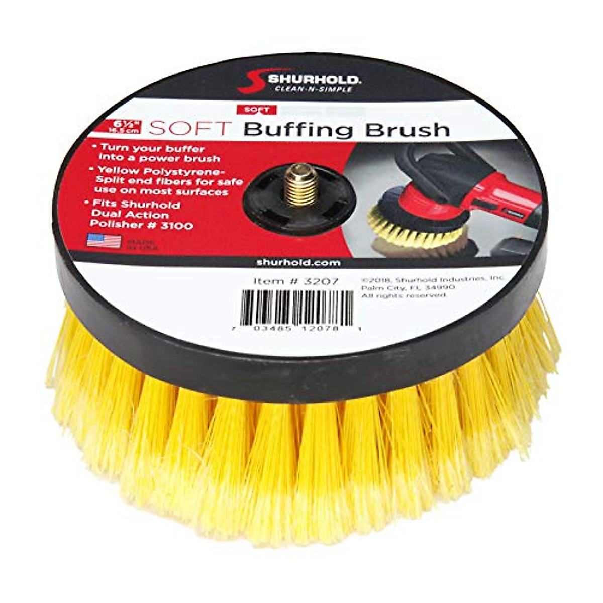 Shurhold 3207 Soft Brush for Dual Action Polisher