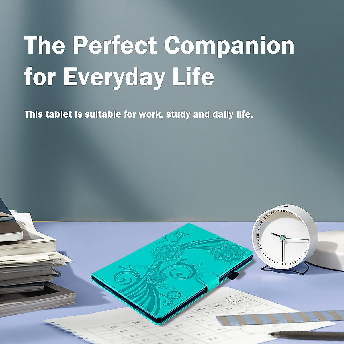 Kitzomi for Lenovo Tab P11 Pro 2nd Gen Case 2022 (TB-132FU/138FC) with PU Leather Folio and Kickstand+Card Holder, Auto Sleep/Wake with Cover for Lenovo Tab P11 Pro 11.2 Inch (2nd Gen),Turquoise