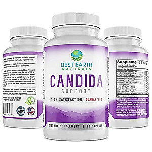 Best Earth Naturals Candida Supplement for Men and Women 60 Count