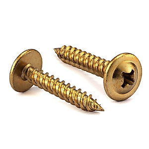 #8 x 1" Wood Screw 100Pcs Alloy Steel Standard Thread Truss Head Fast Self Tapping by SG TZH