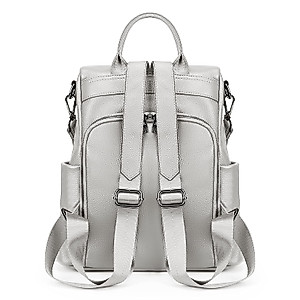 YALUXE Backpack Purse for Women Anti-Theft Leopard Genuine Leather School Travel Daypack