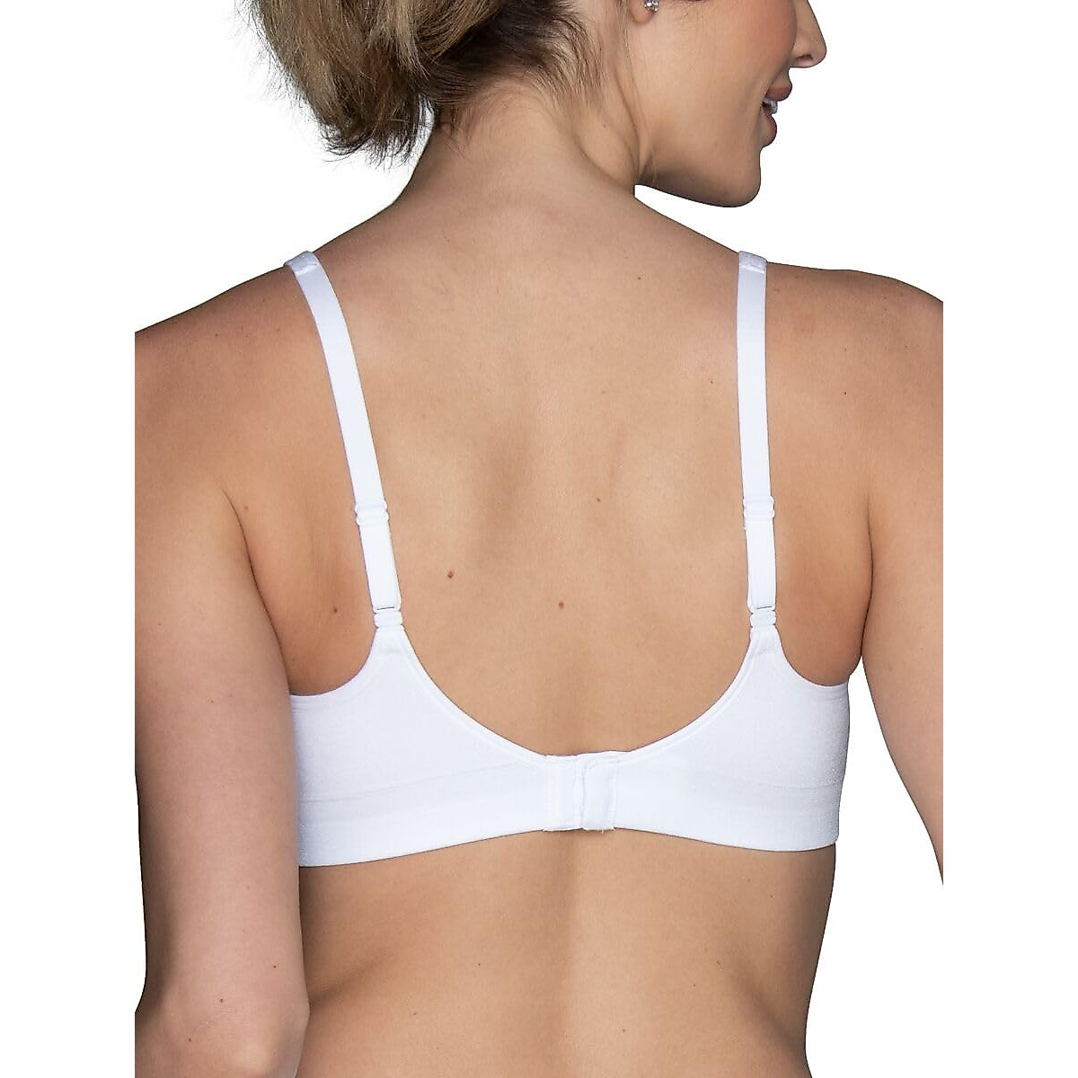 Vanity Fair womens Wireless Beyond Comfort With Breathable Cups (S-3xl) Bra, Convertible Straps - White, X-Large US