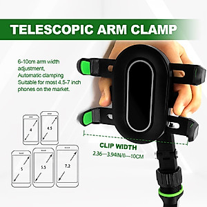 BSAMZO 360° Rotatable and Retractable Car Phone Mount Multifunctional Rear View Mirror Rearview Mirror Phone Holder Adjustable Cell Phone Holder for All Smartphones