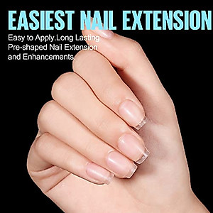 TOMICCA Extra Short Coffin Nail Tips - 450Pcs Full Cover Gel Nail Tips, Soft Acrylic Gel Nail Tips for Nail Extension, 15 Sizes Pre-shaped Double-sided Matte Fake Gel Nail Tips with Box