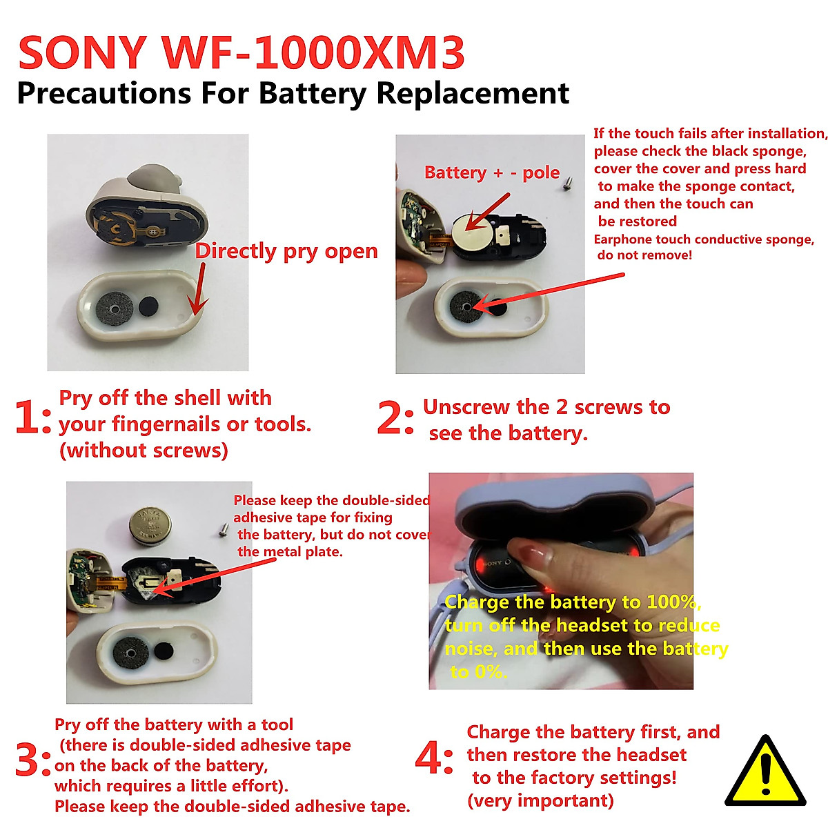 STRENG-CELL 2 Pack CP1254 Replacement Battery for Sony Wf1000X XM3 SP600 700 900 Battery Jabra Rox BandO H5 E6 Galaxy Buds Bluetooth Headset Battery Varta ICR LIR 1254 A2 A3 Made in Germany