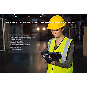 Vanquisher 8-inch Warehouse Tablet, Android 13 Rugged Tablet with Integrated Honeywell N6703 1D & 2D Bar Code Scanner Engine, WiFi & 4G LTE, for Enterprise Inventory & Logistics Tracking