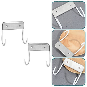 Zerodeko 2pcs Ironing Board Hanger Sundries Hook Irons Storage Hanger Irons Storage Holder Multi-Function Irons Rack Hanging Rack Multi-Function Hook Household Hooks Sturdy Irons Hook