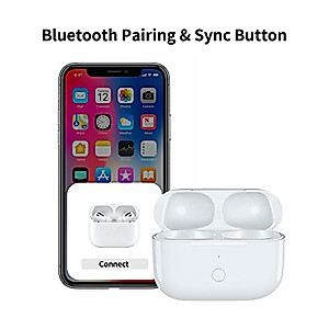 Upgraded Charging Case Replacement for AirPod Pro Charging Case,Compatible AirPod pro with Bluetooth Pairing & Sync Button,No Earbud,(White)